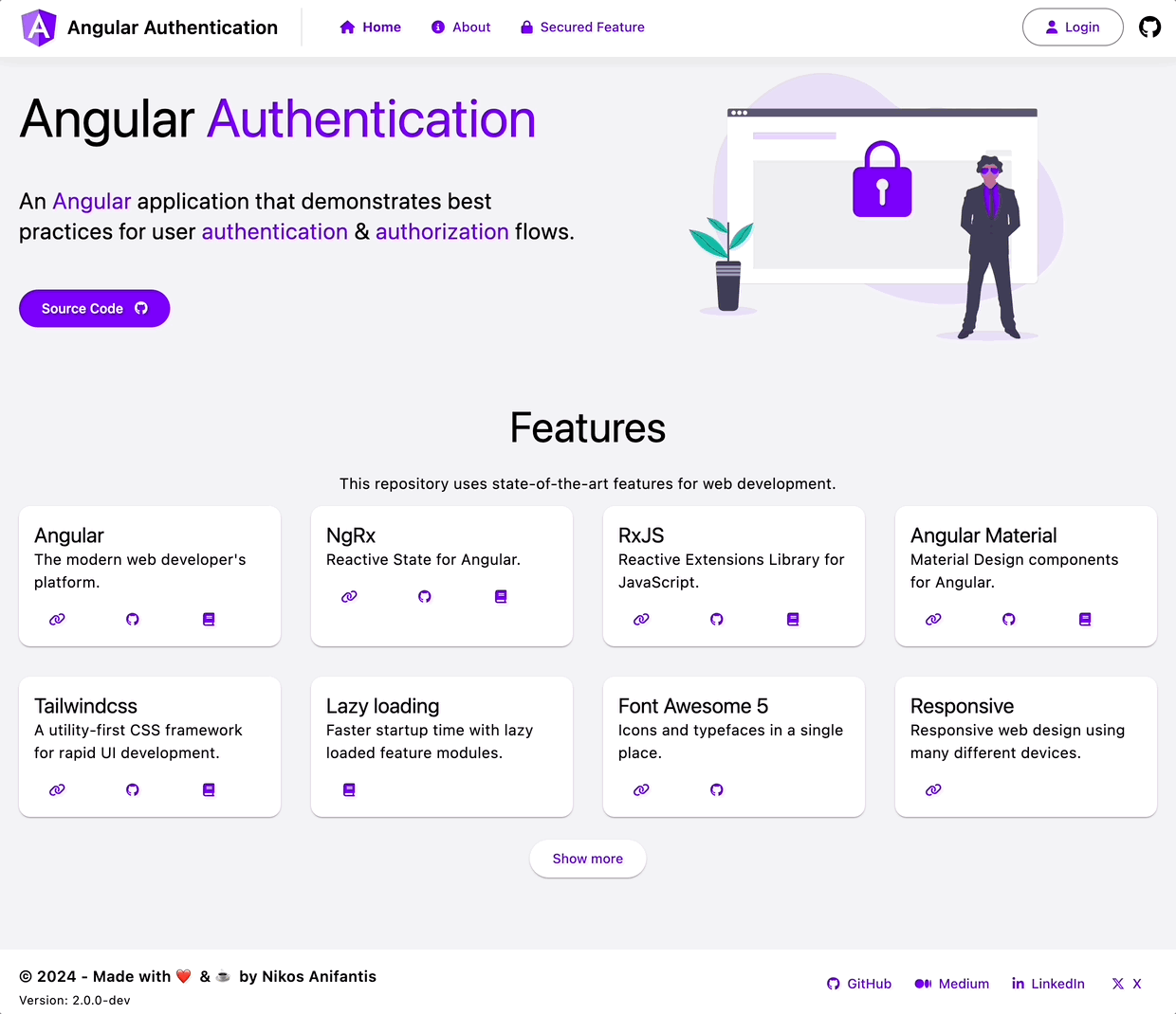 Github Nikosanif Angular Authentication An Angular Application That