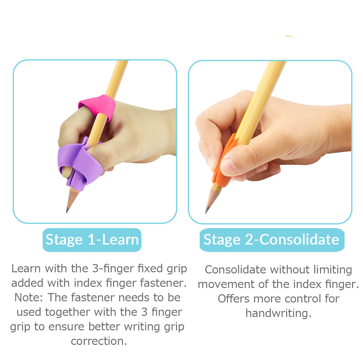 Training Rainbow Pencil Grips For Preschool Firesara