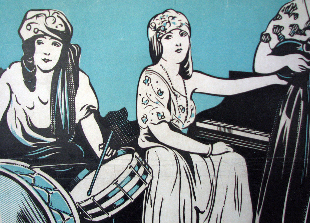 1920s Gypsy Wayfarers Vintage Girl Band Jazz Music Poster Vintage