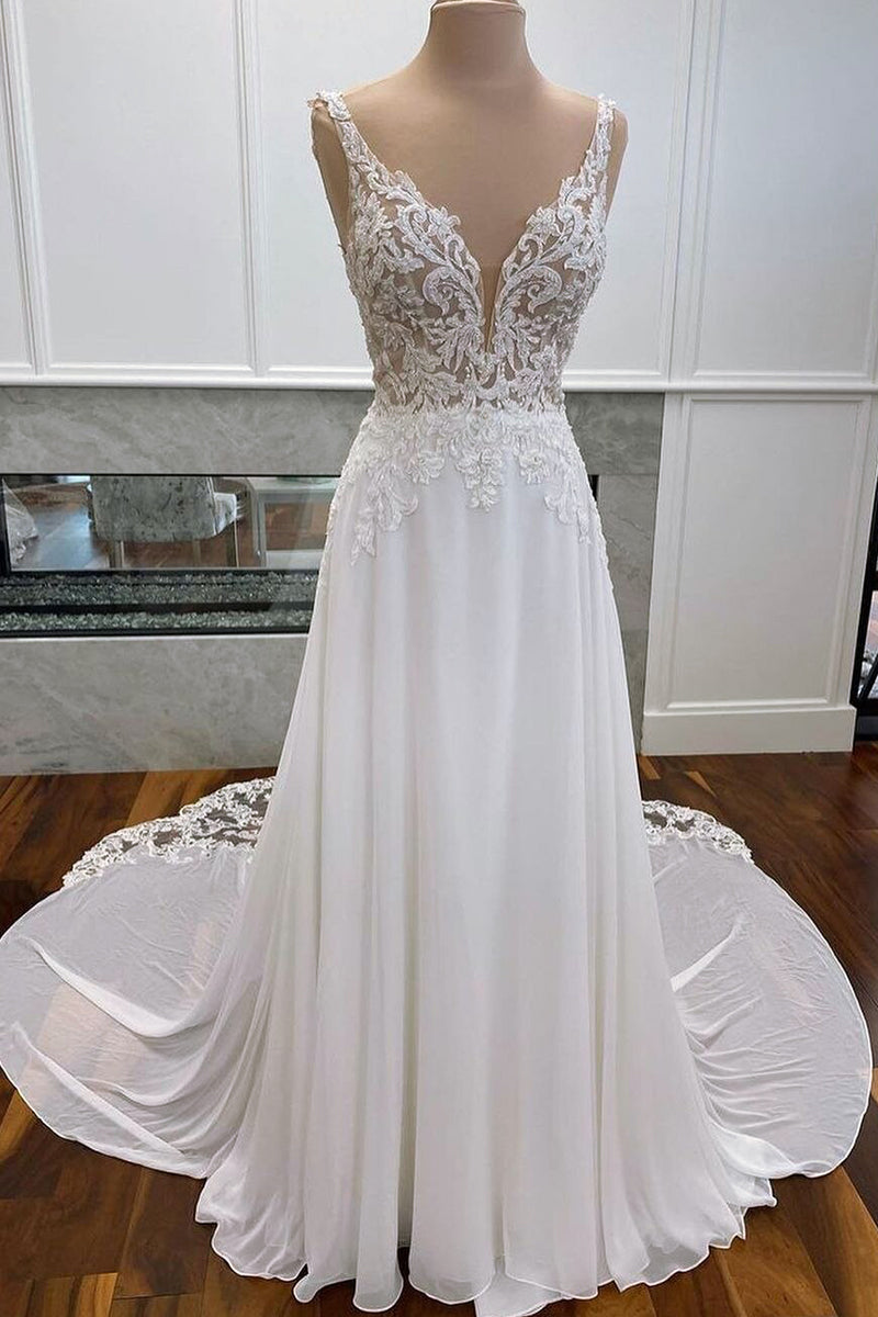 Kelsey Chiffon And Lace Wedding Dress Jewelclues