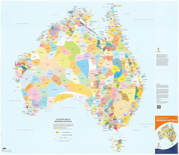 Aboriginal Australia Laminated Aboriginal Nation Boundaries Mapworld