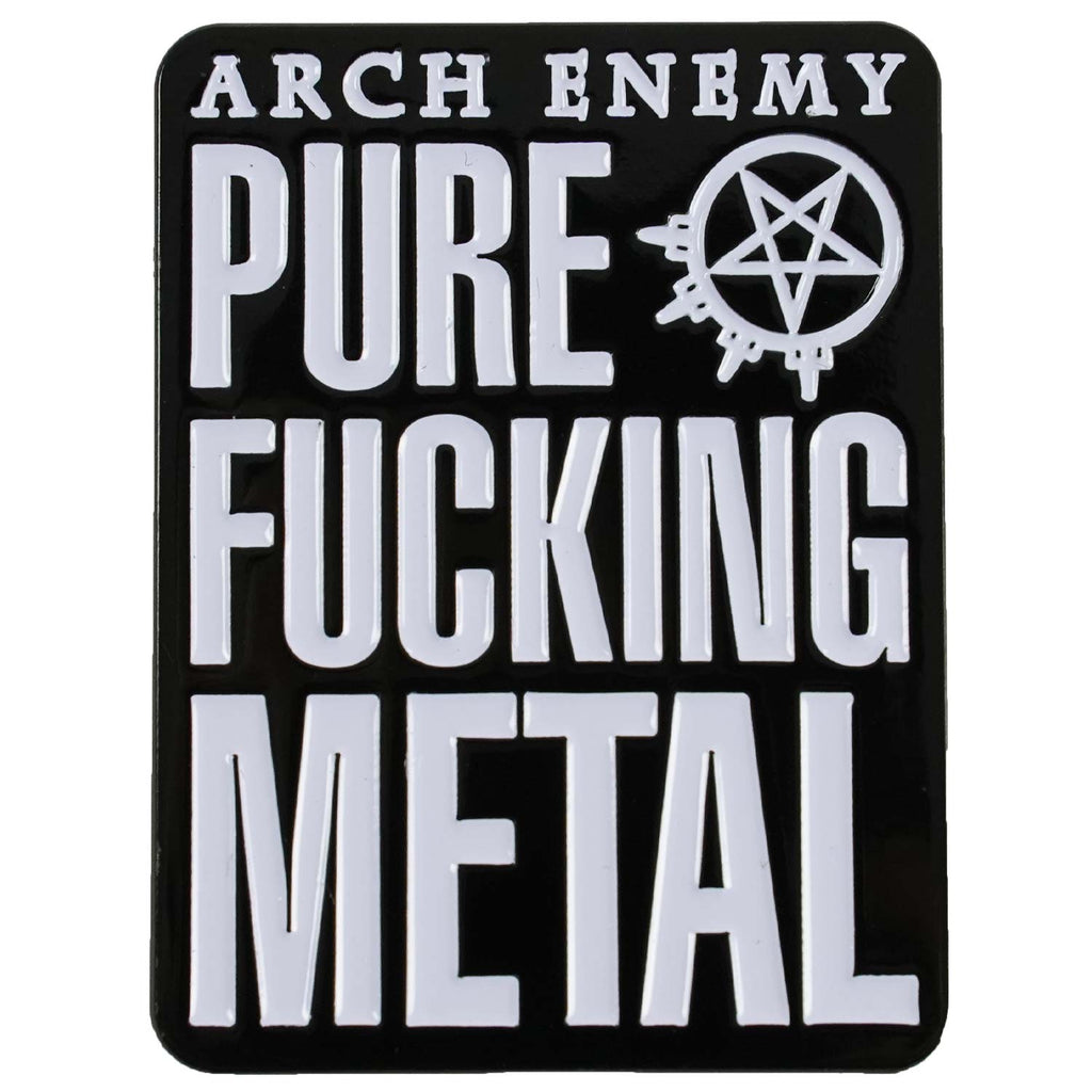 Arch Enemy Pure Fucking Metal Pewter Pin Badge 417701 Rockabilia