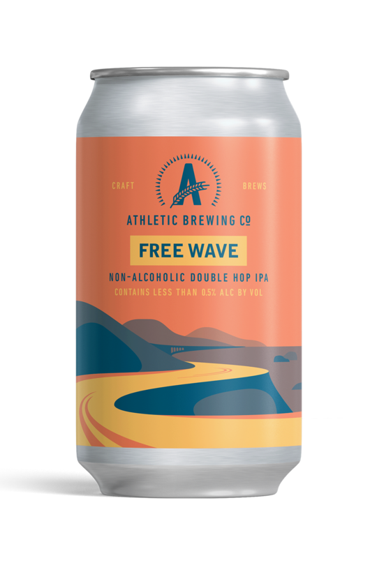 Athletic Brewing Free Wave Double Hop Ipa Non Alcoholic 6 Pack Na