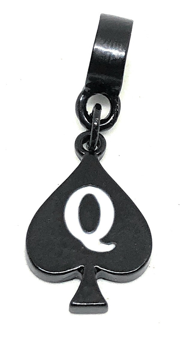 Qos Q Spade Charm Hotwife Black Queen Bbc Black