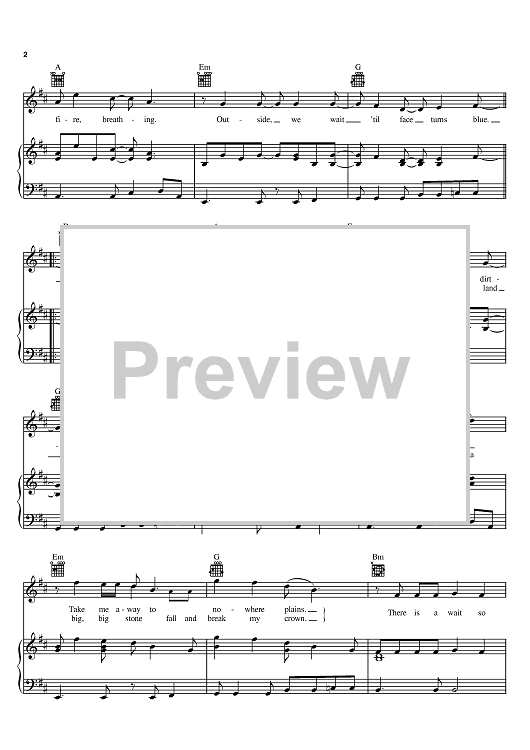 Here Comes Your Man Sheet Music By Pixies For Pianovocalchords