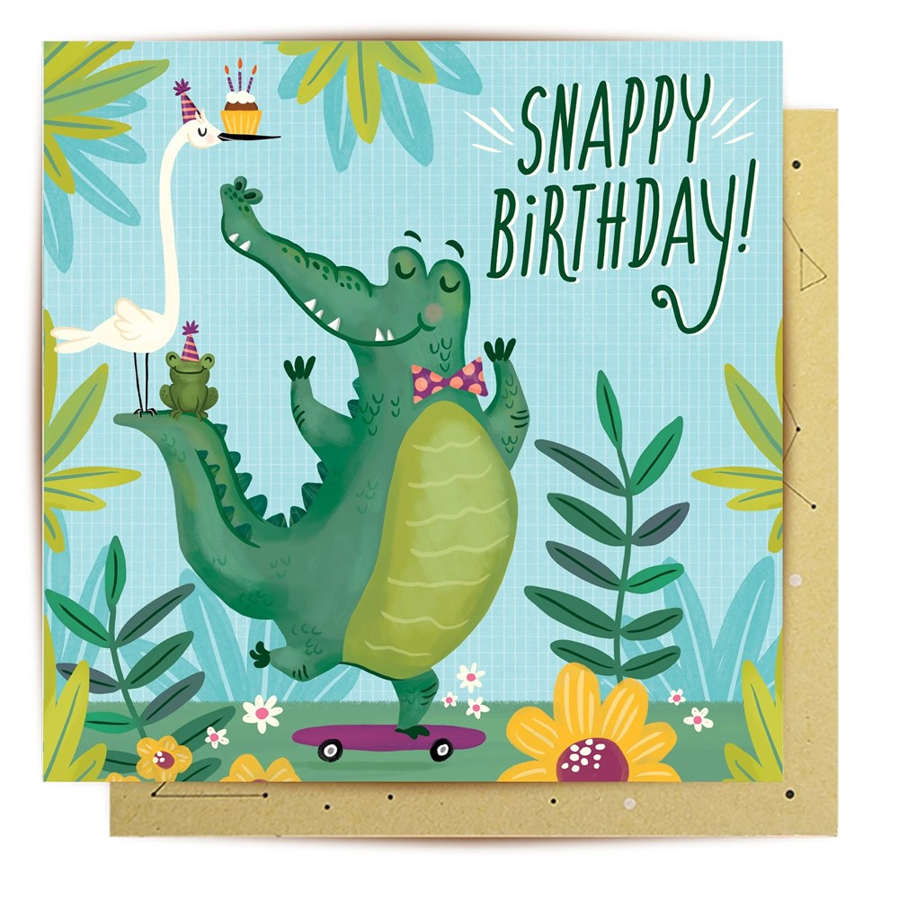 La La Land Greeting Card Snappy Birthday Monsterthreads