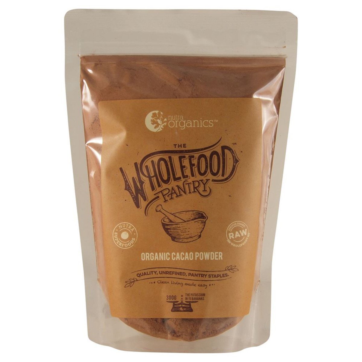 Buy Nutra Organics The Wholefood Pantry Organic Cacao Powder 1kg Online