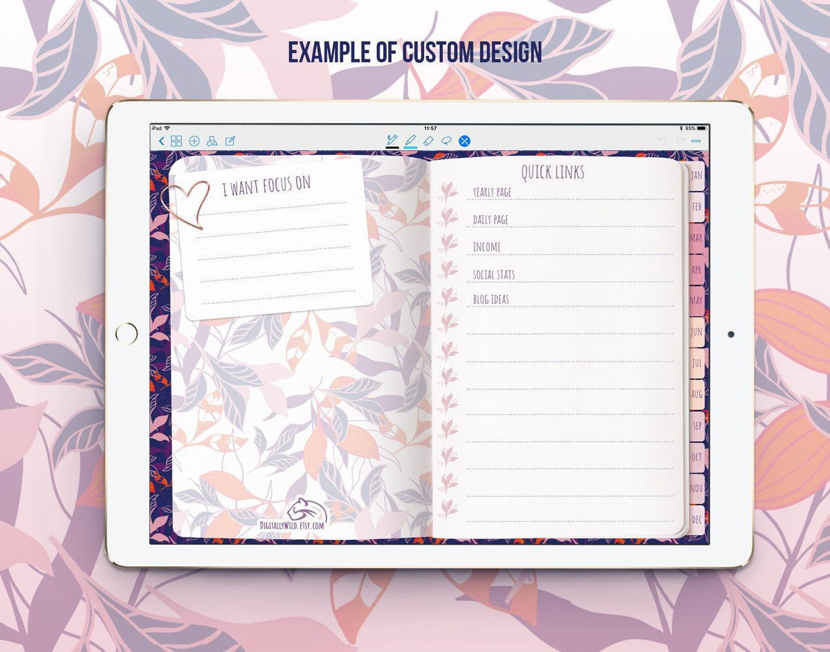 Design Your Own Digital Planner Customizable Weekly And Monthly Planne