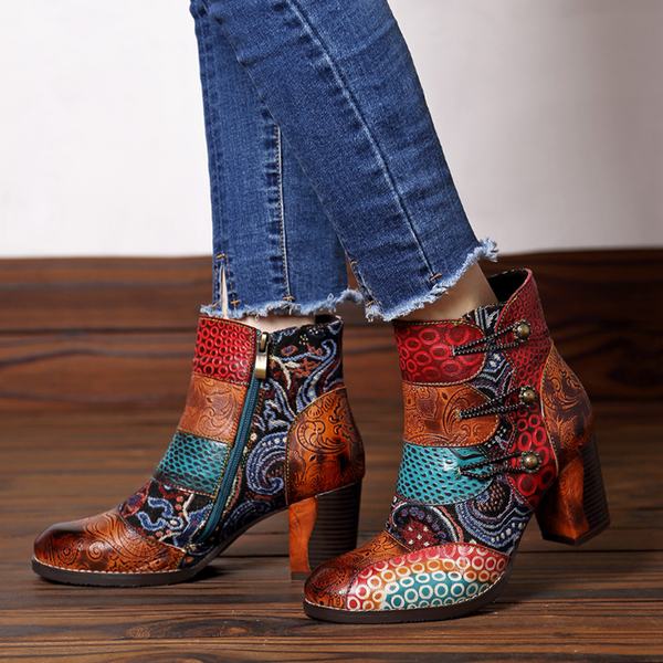 Boho Leather Boots Boho Shoes