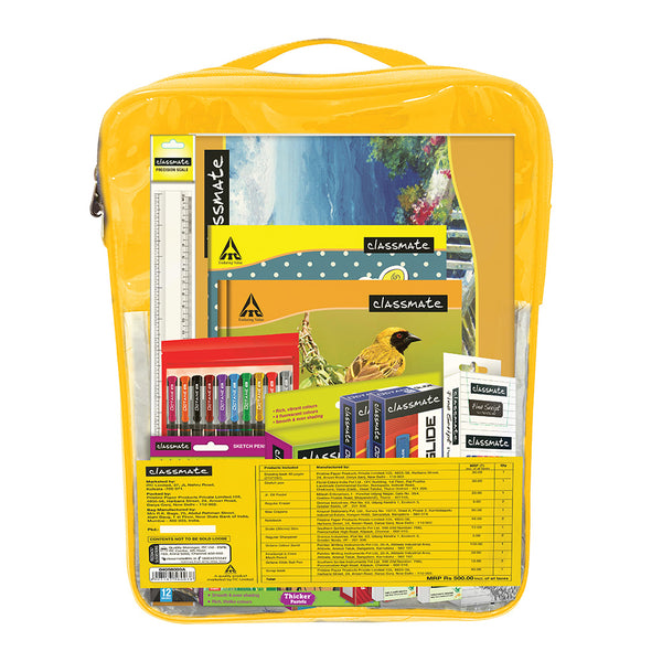 Buy Classmate Stationery Kit Bag 16 Stationery Products On Itc Store