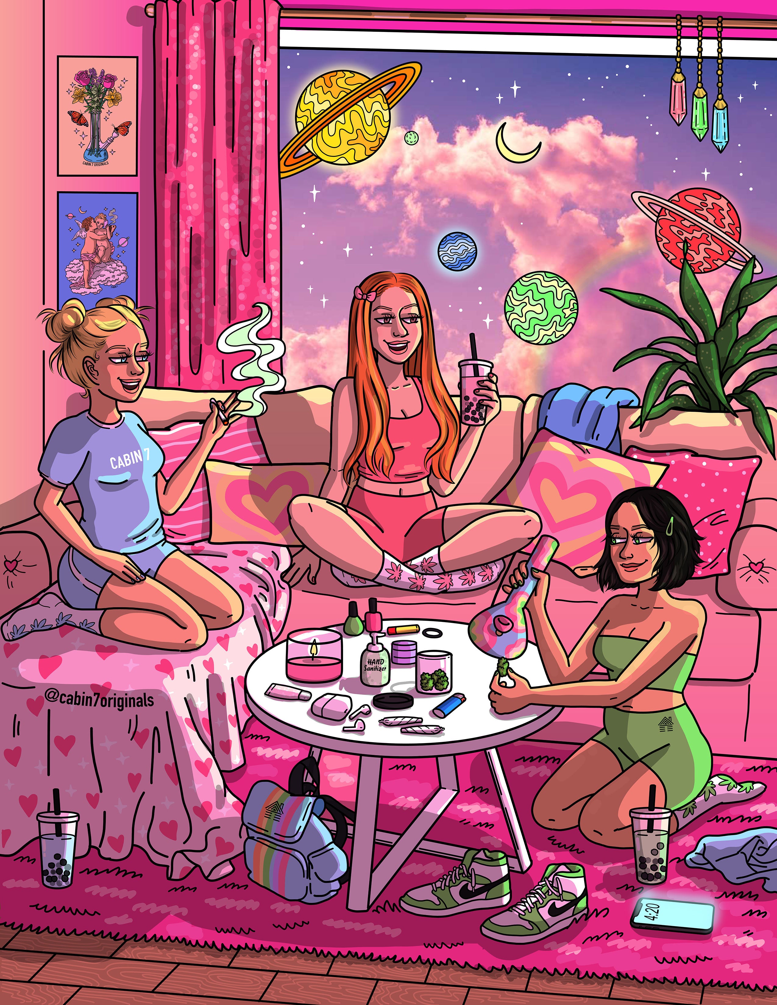 Flowerpuff Girls Poster Print Cabin 7 Originals