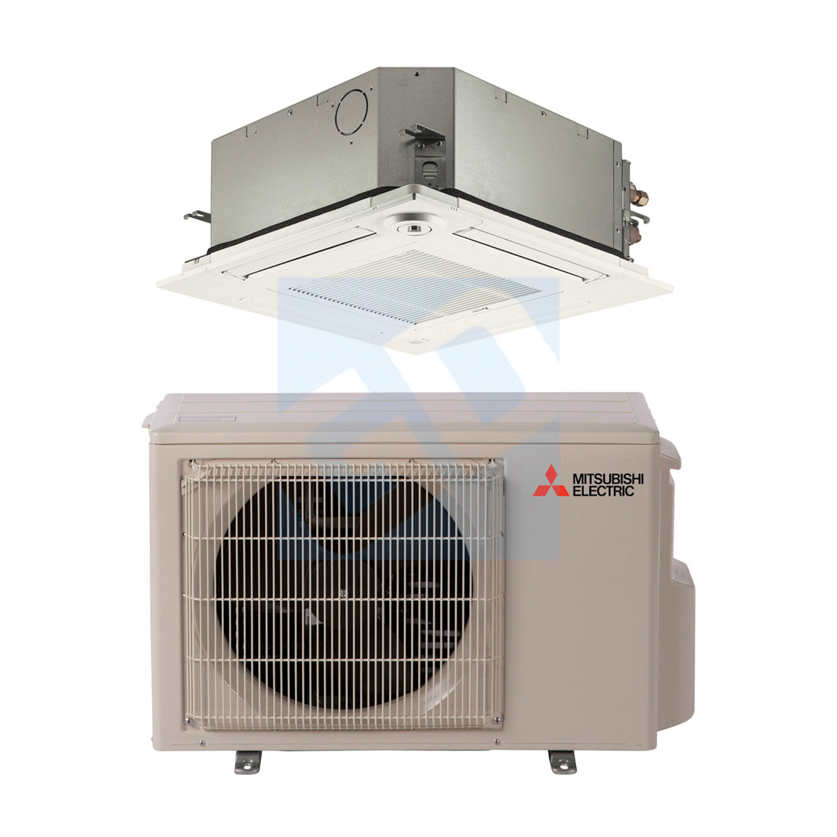 Mitsubishi 9000 Btu 4 Way Ceiling Cassette System Got Ductless