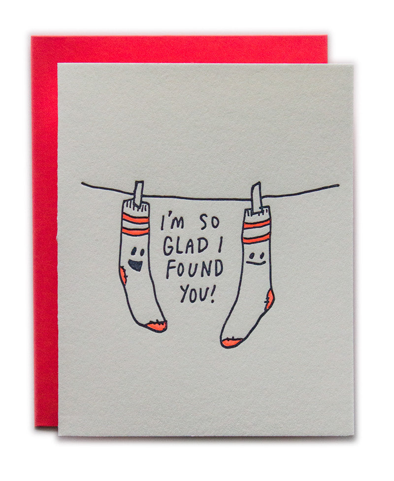 Im So Glad I Found You Ladyfingers Letterpress