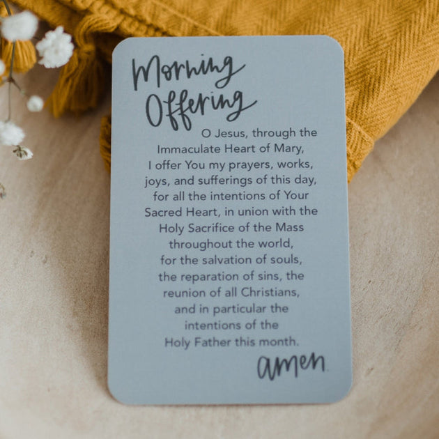 Morning Offering Prayer Card Crossroads Collective