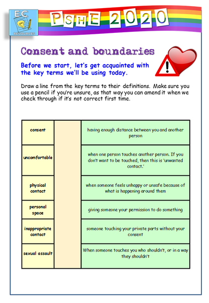 Pshe Workbook Consent Boundaries Ec Publishing