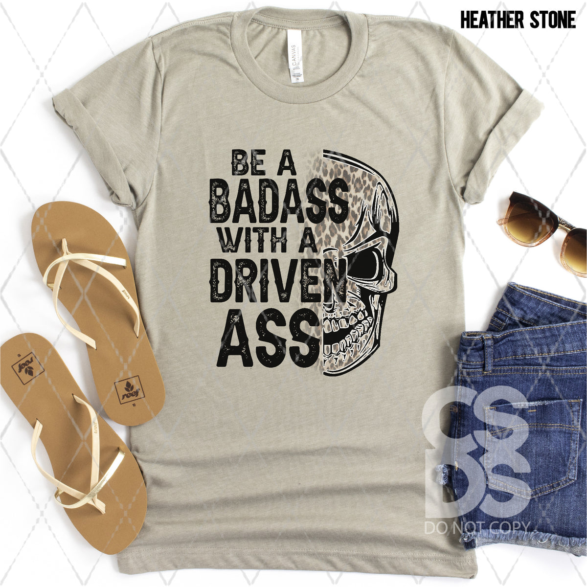 Dtf Transfer Dtf002459 Be A Badass With A Driven Ass Leopard Skull