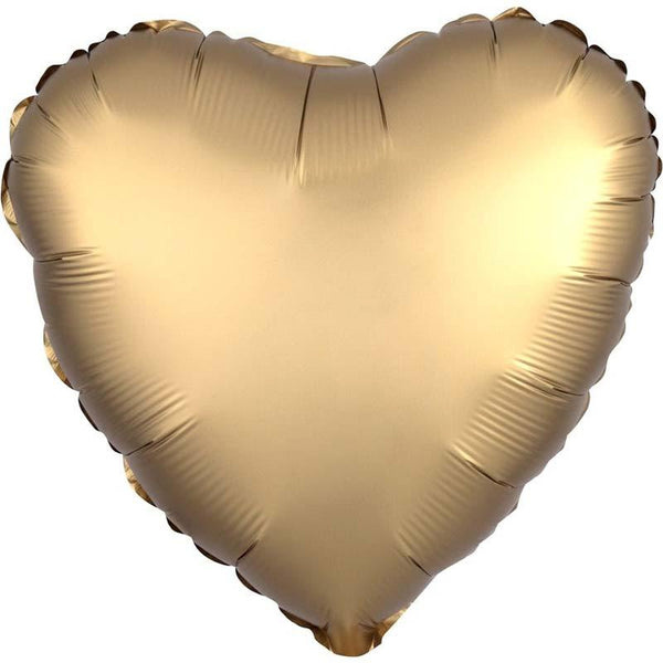 Satin Luxe Gold Heart Foil Balloons Nz The Party Room