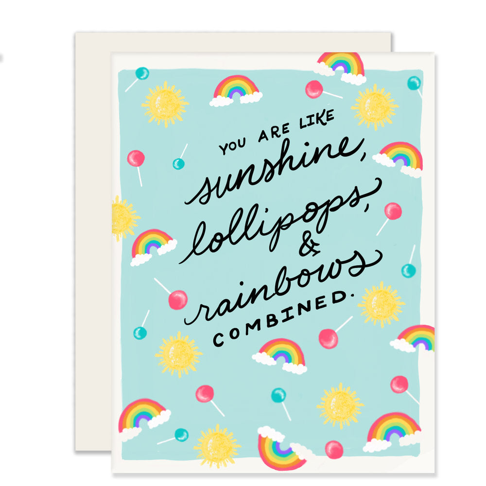 Sunshine Lollipops And Rainbows Slightly Stationery