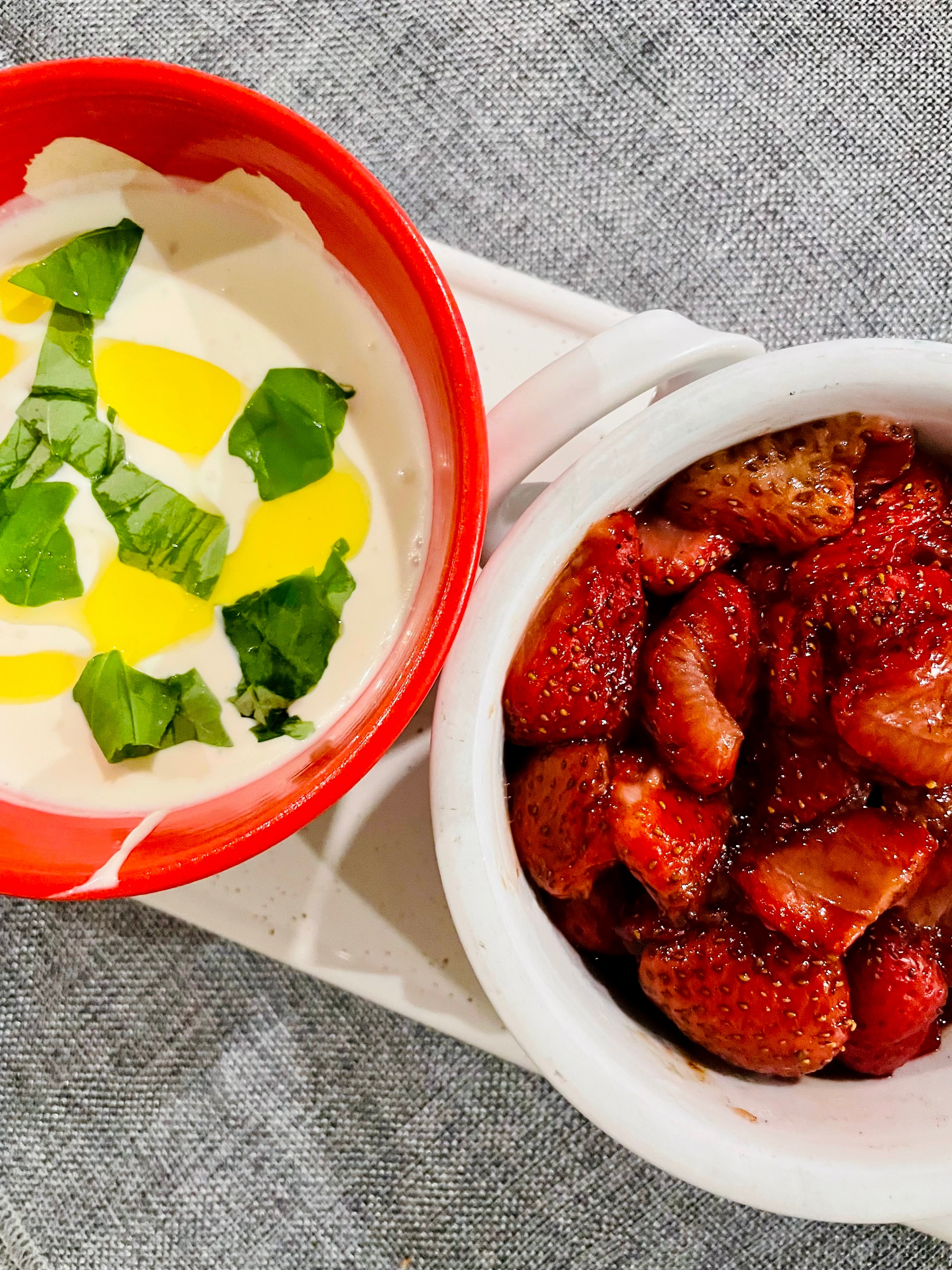 Whipped Feta With Balsamic Roasted Strawberries Il Fustino