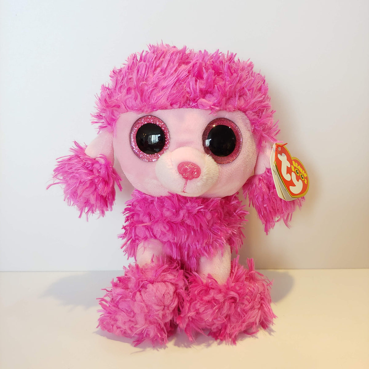 Patsy The Pink Poodle Ty Beanie Boo Style 37203 Regular 6 Inch 15cm