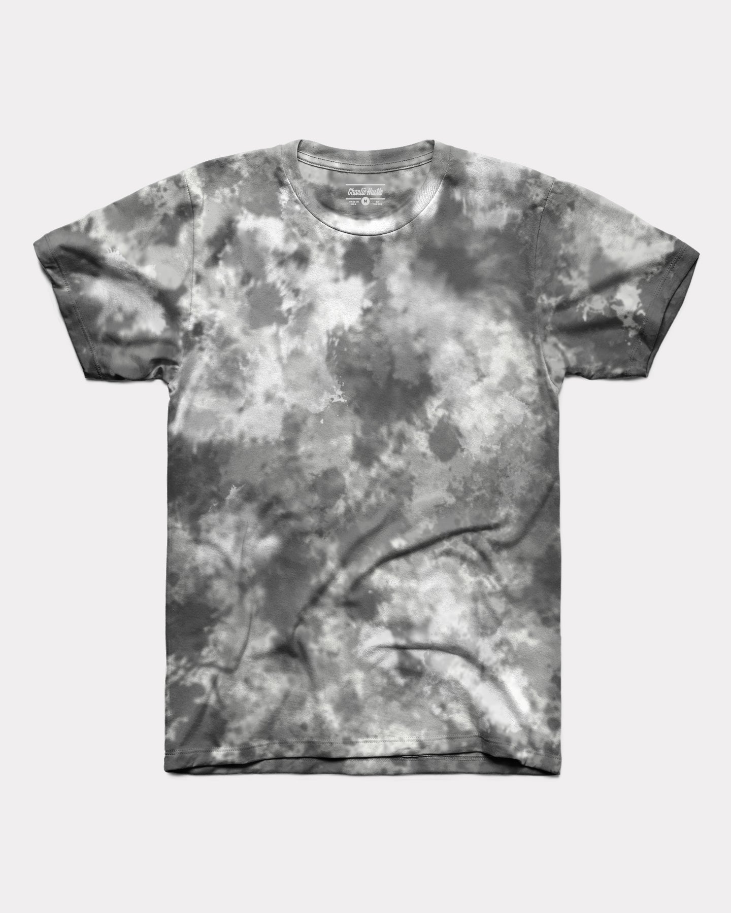 Black And White Tie Dye T Shirt Charlie Hustle