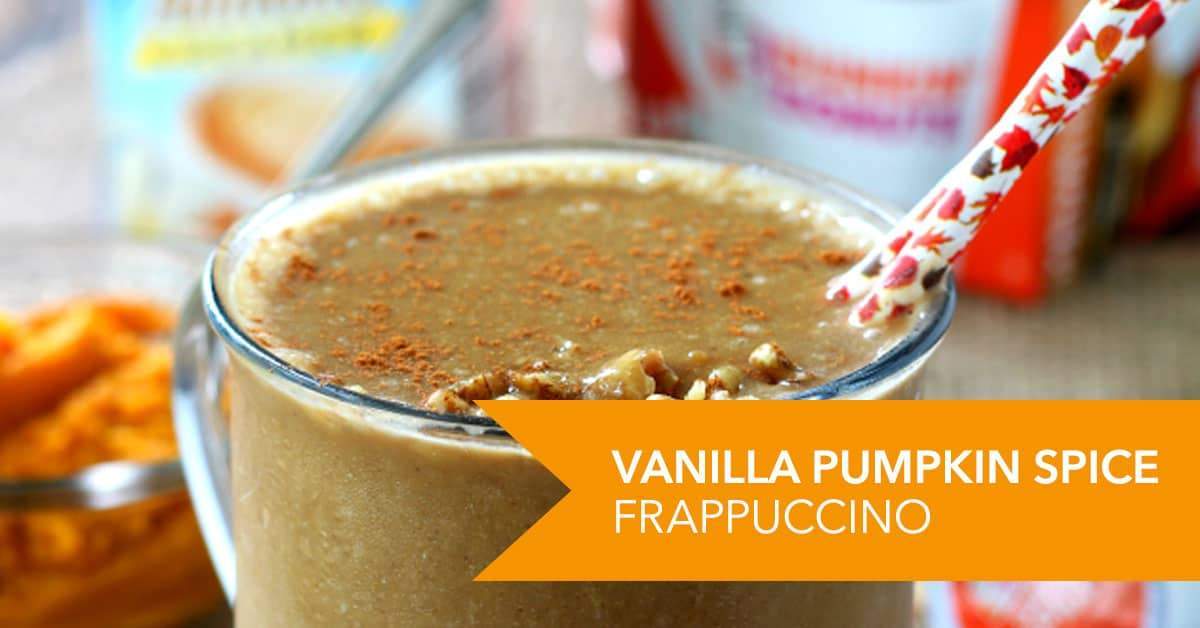 Vanilla Pumpkin Spice Frappuccinon Recipe Nuzest Canada