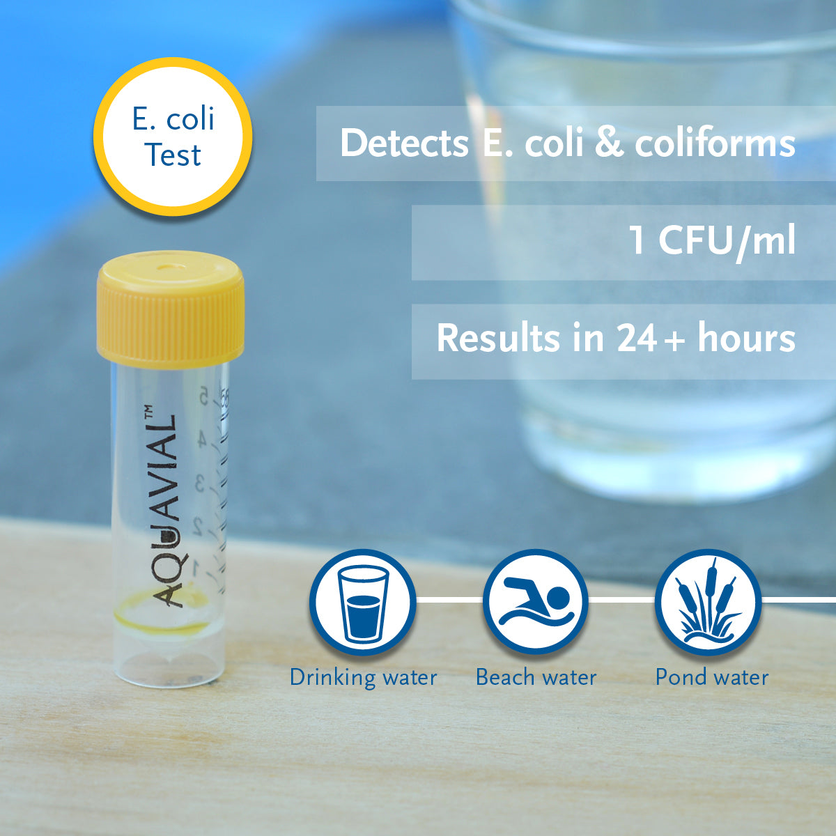 Aquavial Water Test Kit E Coli And Coliform Aquabsafe