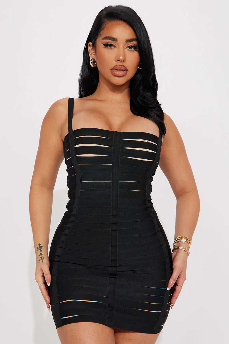 Foreplay Bandage Mini Dress Black Fashion Nova Dresses Fashion Nova