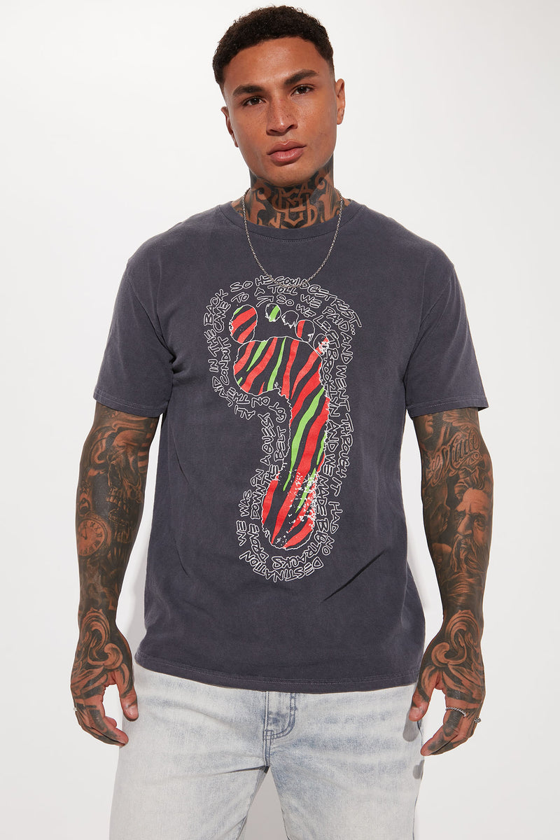 Atcq Stamp Short Sleeve Tee Black Fashion Nova Mens Graphic Tees