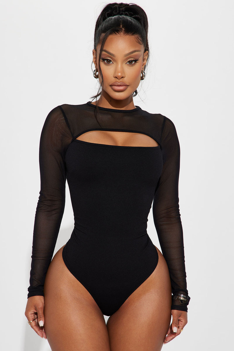 Milan Mesh Bodysuit Black Fashion Nova Bodysuits Fashion Nova