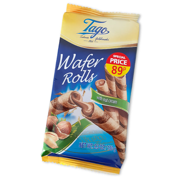 Tago Wafer Rolls With Nut Cream 150gr Richmond Greens Grocery