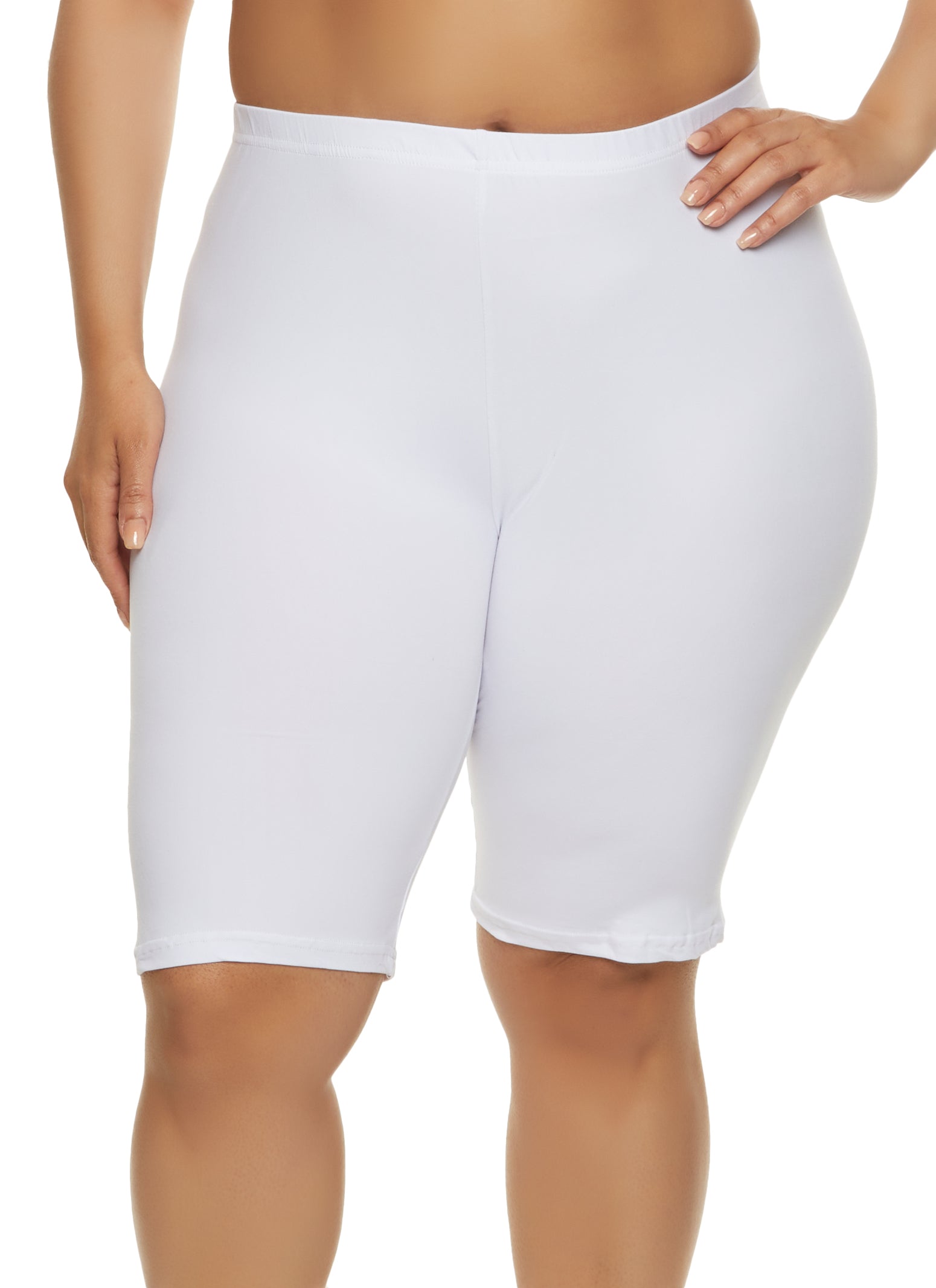 Plus Size Bermuda Biker Shorts