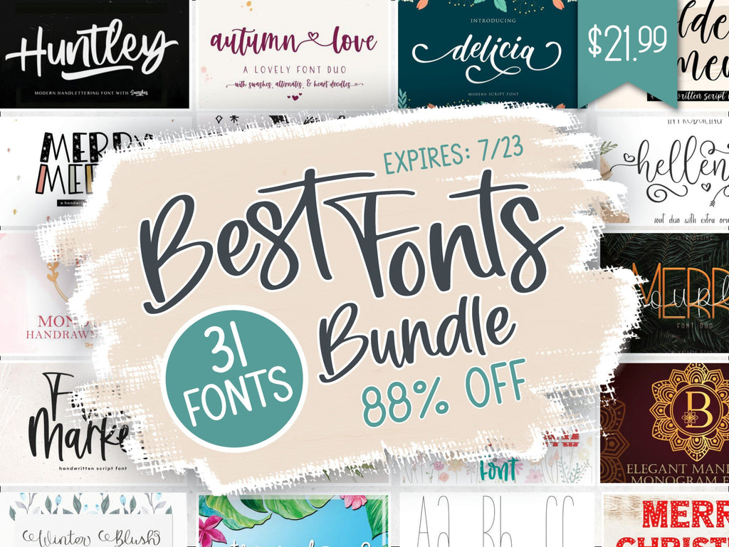 Best Fonts Bundle So Fontsy