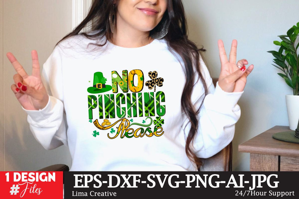 No Pinching Please Stpatricks Day Sublimation Png So Fontsy