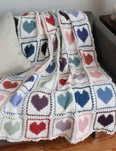 Rose Garden Afghan Crochet Pattern Maggies Crochet