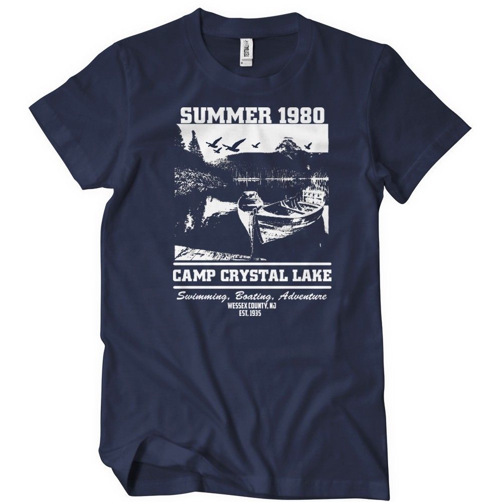 Camp Crystal Lake T Shirt Friday The 13th Textual Tees