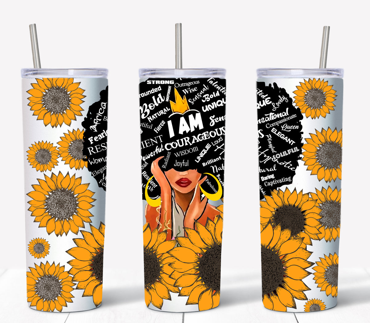 Sunflower Sistah Tumbler Sublimation Transfer Eboss 247