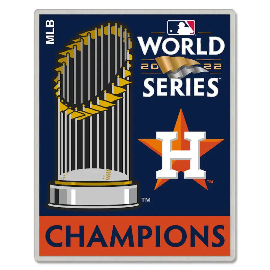 2022 Mlb World Series Champions Houston Astros Lapel Pin Trophy