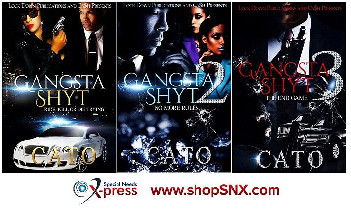 Gangsta Shyt Parts 1 2 And 3 Book Set Special Needs X Press Inc