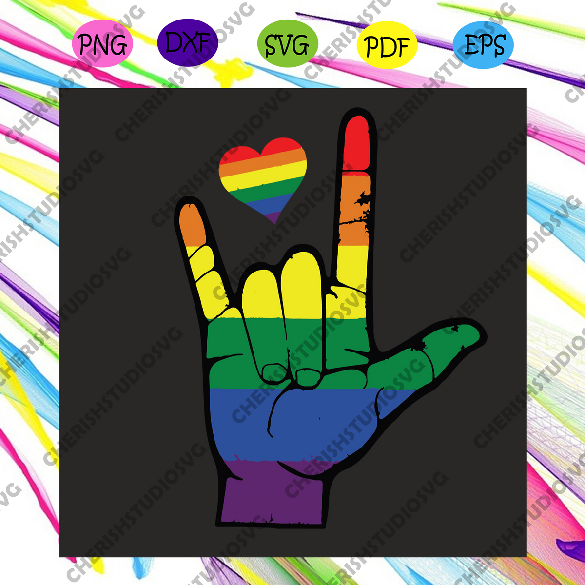 Gay Pride Asl Sign Languages Svg Lgbt Svg Gay Pride Svg