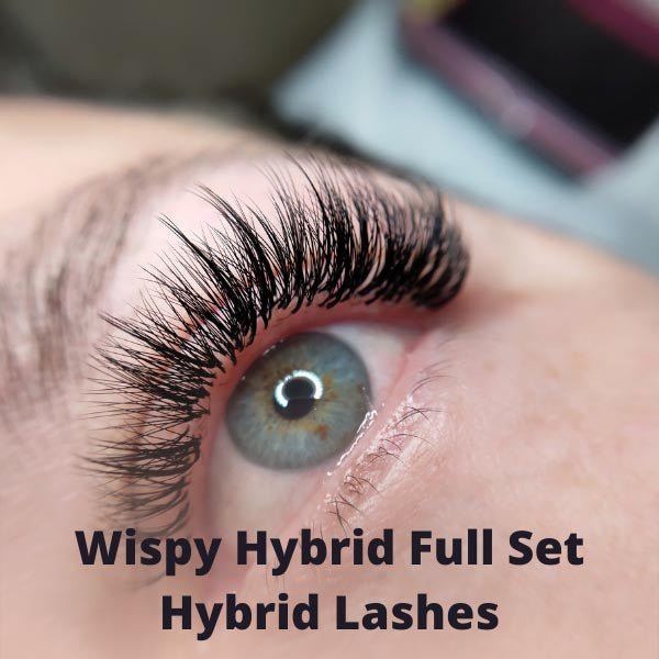 Wispy Hybrid Full Set Hybrid Lashes Main Differences