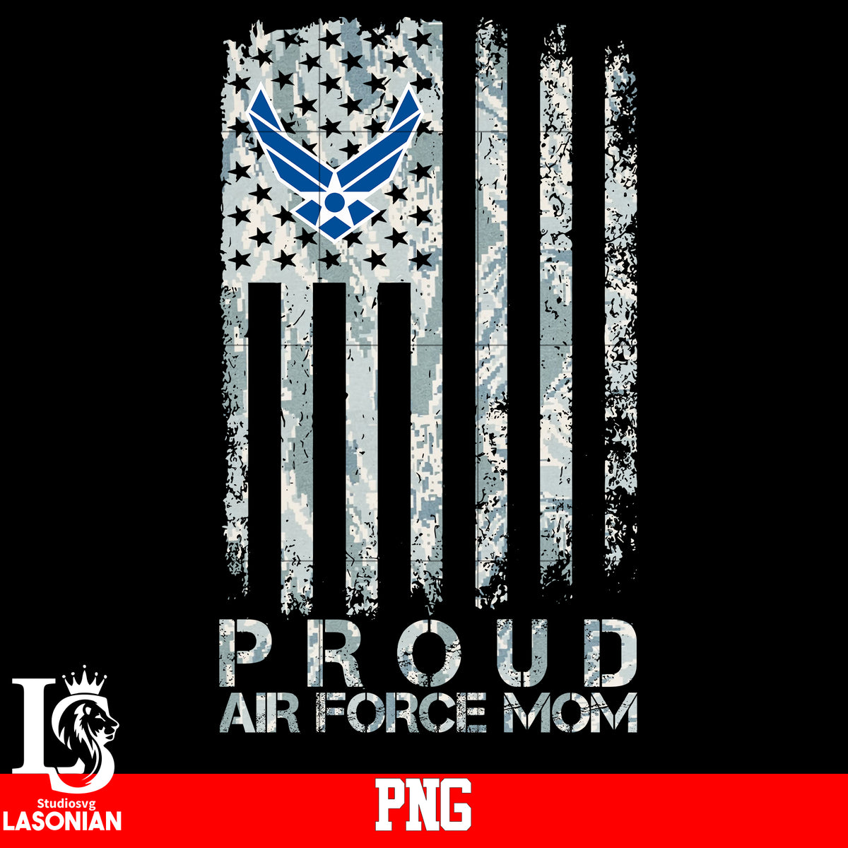 Proud Air Force Mom Png File Lasoniansvg