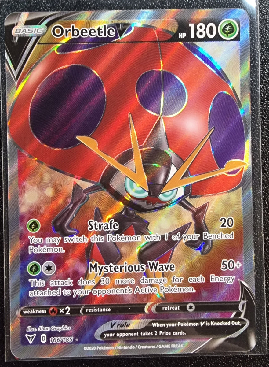 Orbeetle V Pokemon Vivid Voltage Full Art Holo Foil Ultra Rare 166