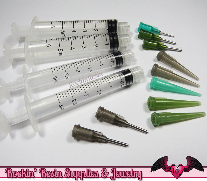 Glue Dispensing Kit 3 Ml And 5 Ml Syringes 05 Inch Blunt Tip Needles