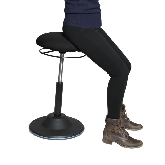 Airlift®360 Sit Stand Adjustable Ergonomic Active Balance Stool Black