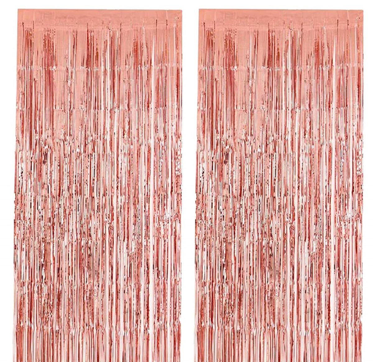 Partydecor Mall Rose Gold Fringe Curtains For Decorations Birthday B