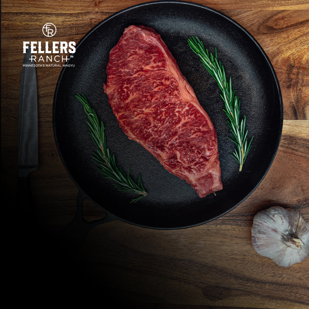 Wagyu New York Strip Steak Fellers Ranch® Bms Score Of 6 10