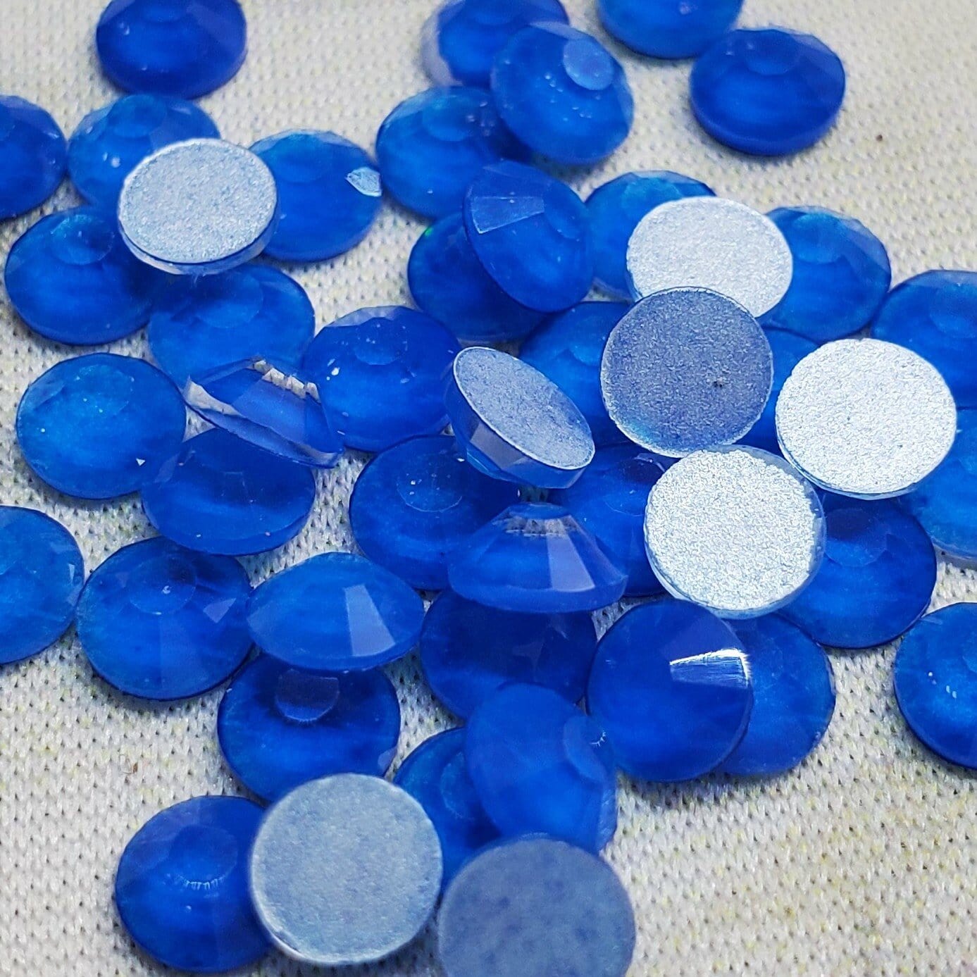 Neon Blue Kirakira Glass Rhinestones By Crystalninja