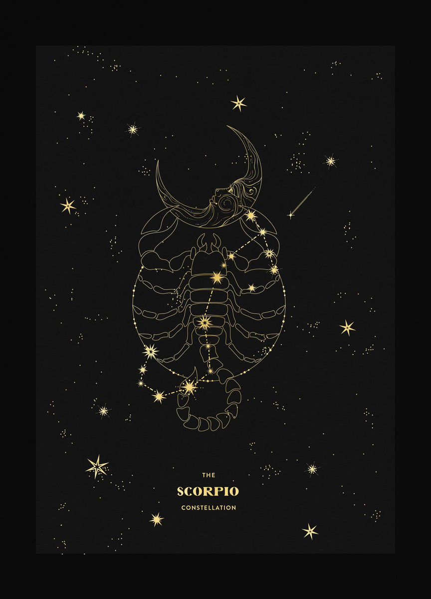 Scorpio Figure Constellation Art Print Cocorrina® And Co