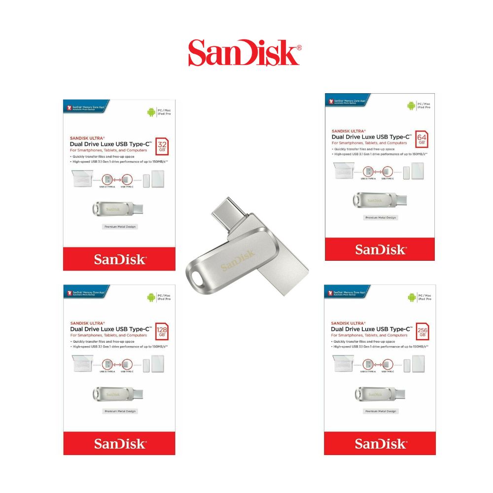 Sandisk Ultra Dual Drive Luxe Usb Type C Flash Drive Sdddc4